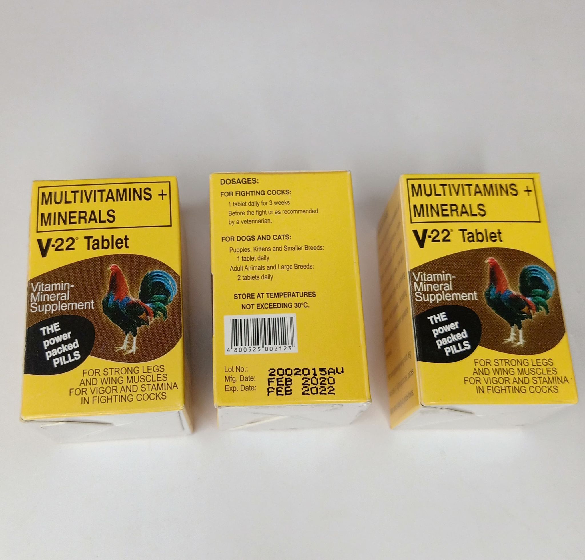 [SOUTH VET ] 3 BOX V22 30 TABLETS VITAMIN - MINERAL SUPPLEMENT FOR ...