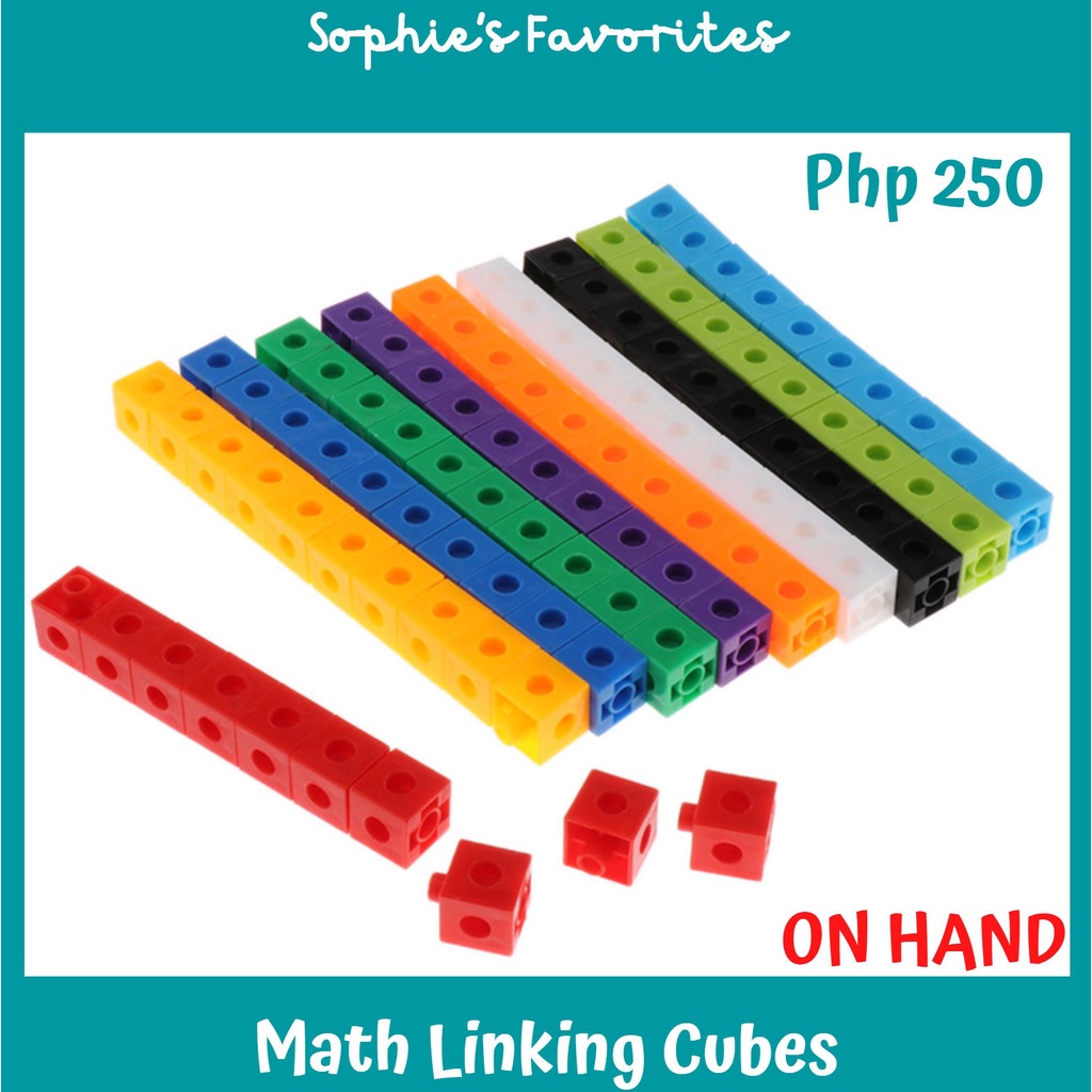 100pcs 2cm Math Linking Cubes Numberblocks Number Blocks Snap Cube Link ...