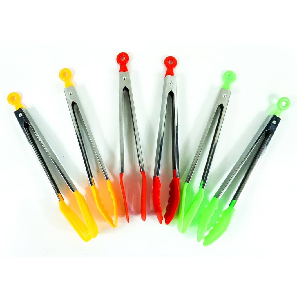 Plastic Food Clip Kitchen Utensils Tong Multicolored Non-stick Cookware ...