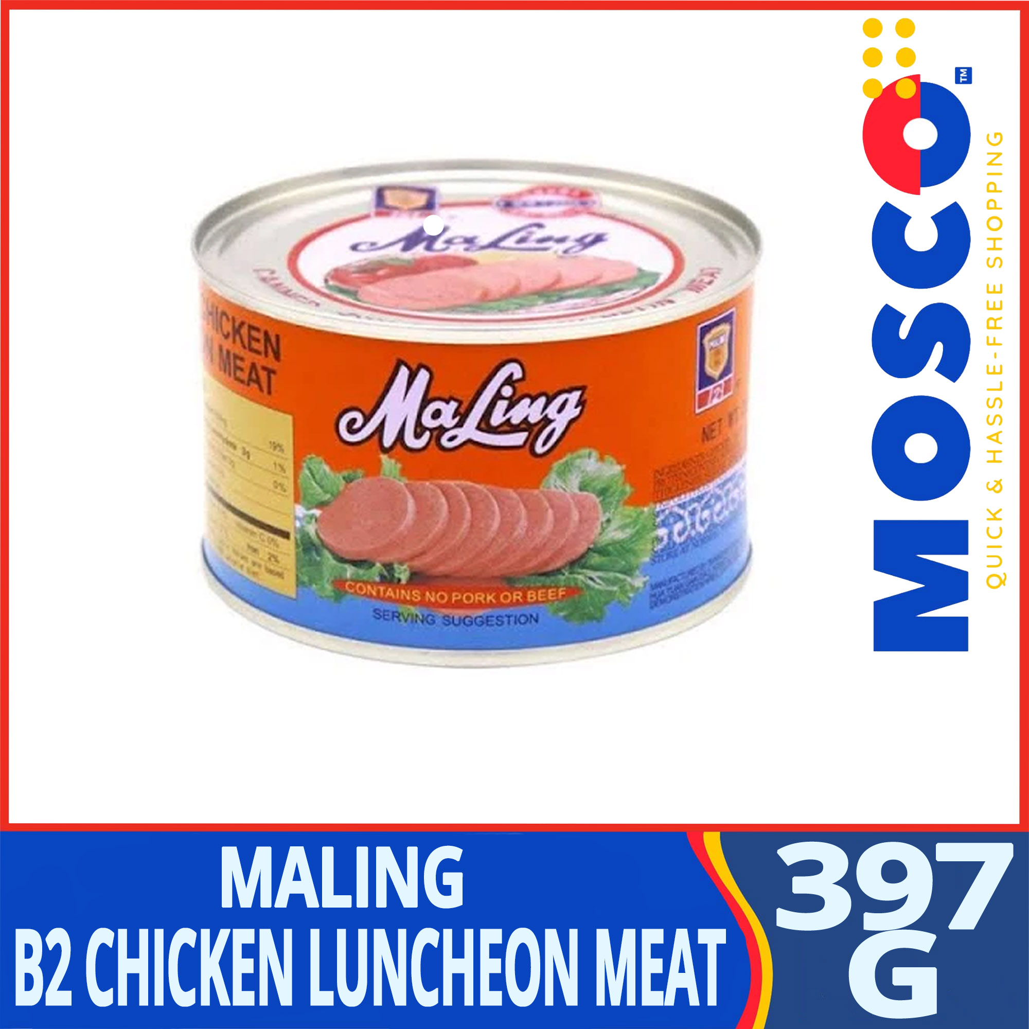 Maling B2 Chicken Luncheon Meat 397g | Lazada PH