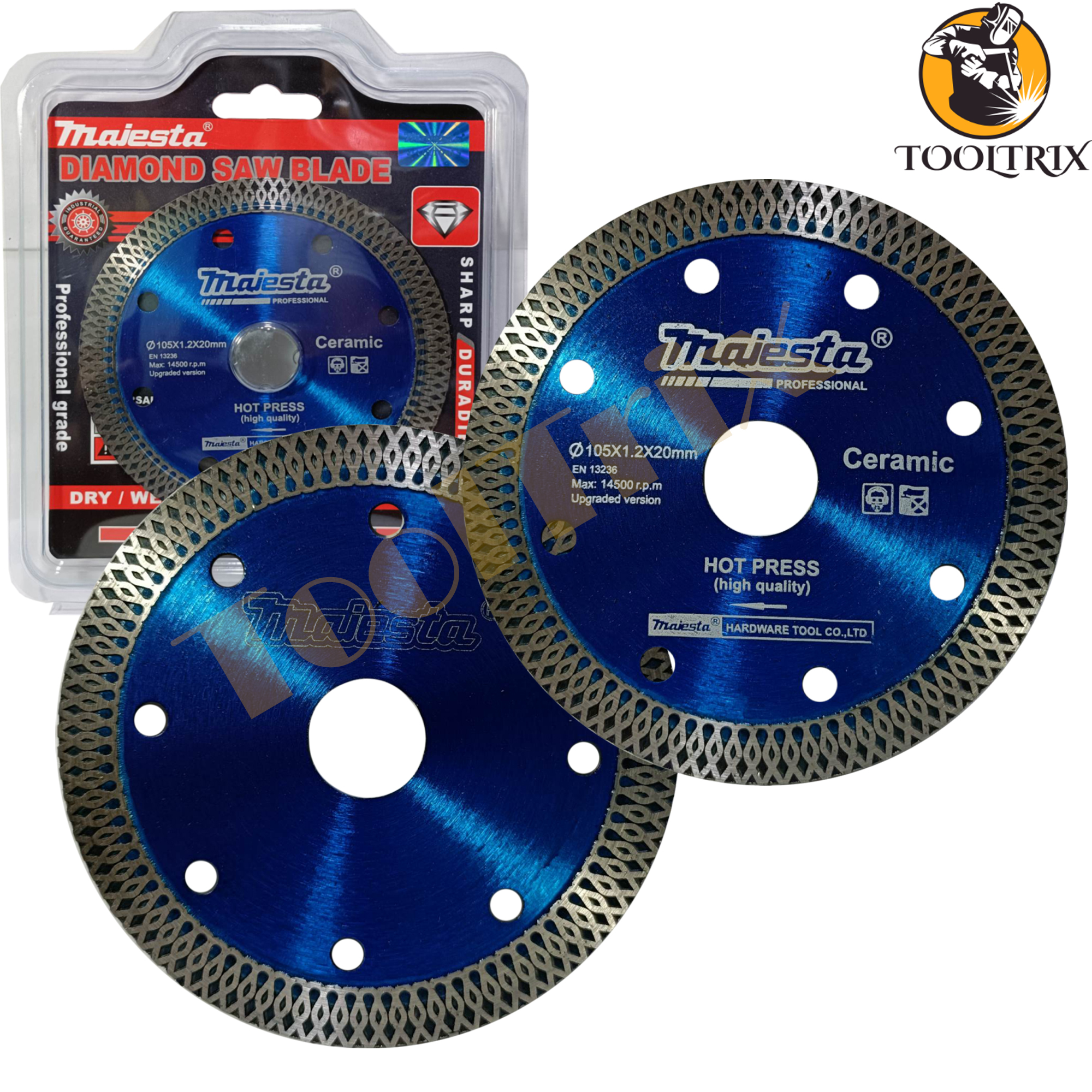 MAJESTA Diamond Saw Blade 5" Hot Press High-Quality CERAMIC {Sold per ...