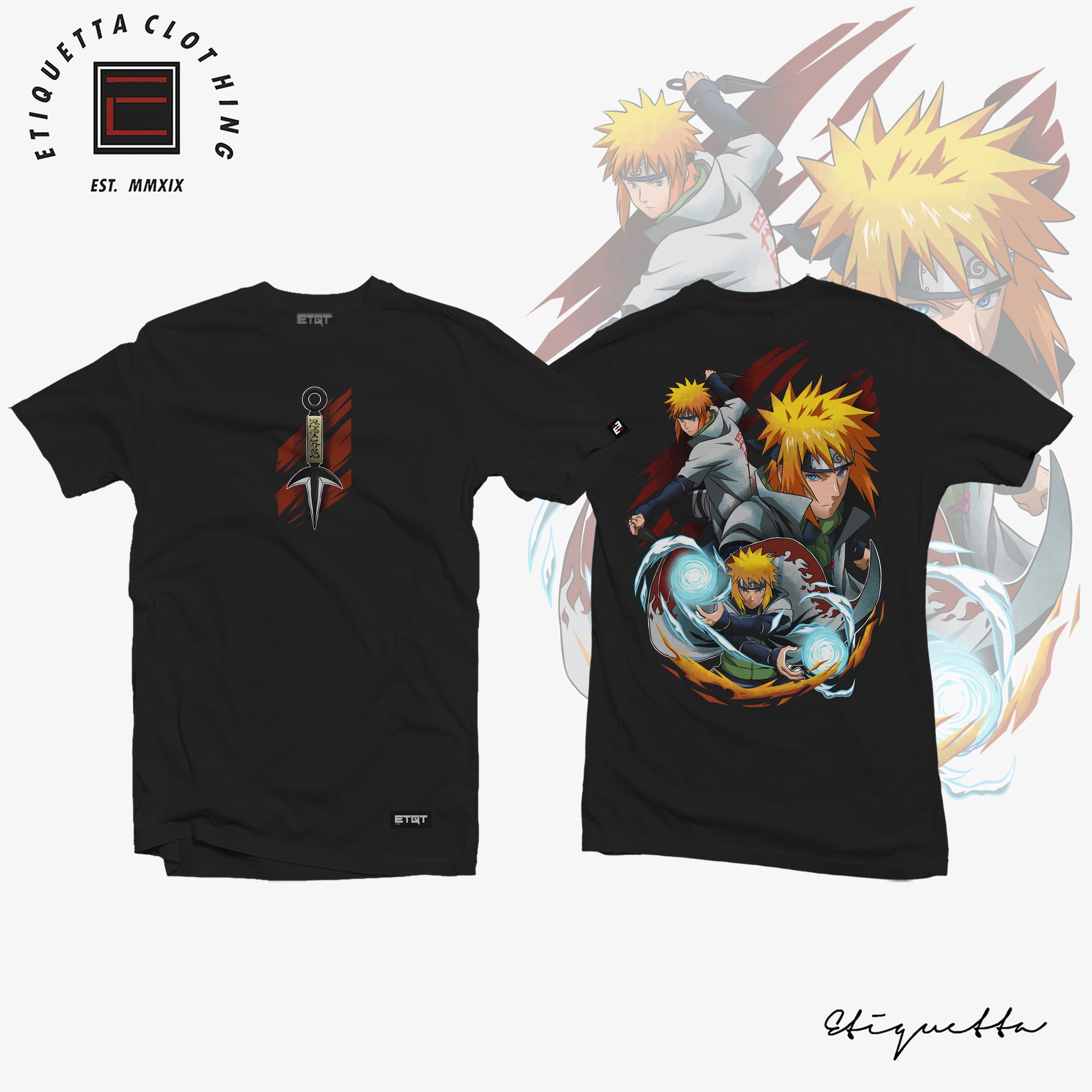 Anime Shirt - Unisex - Etiquetta Co. - Naruto - Namikaze Minato v2 ...