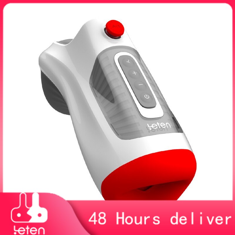 Leten sex toy for male Orgasm masturbation machine, real mouth masturbation device, deep throat ...