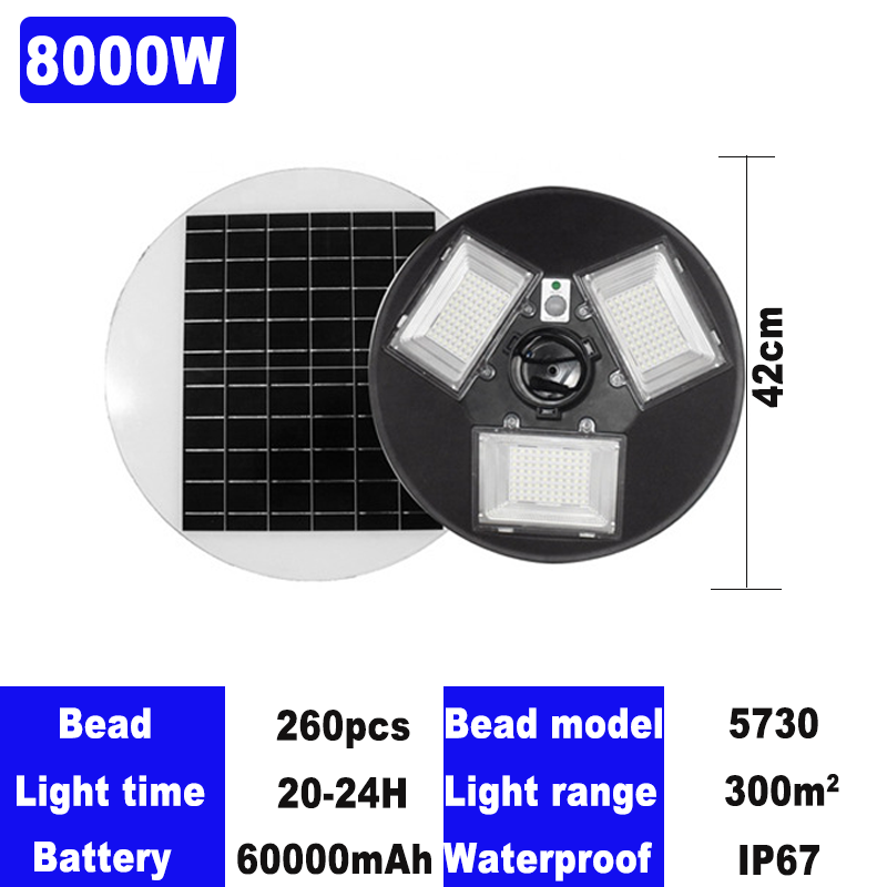 UFO Solar Light Outdoor Waterproof IP67 8000W/70000W Street Energy Saving Solar Lights Garden ...