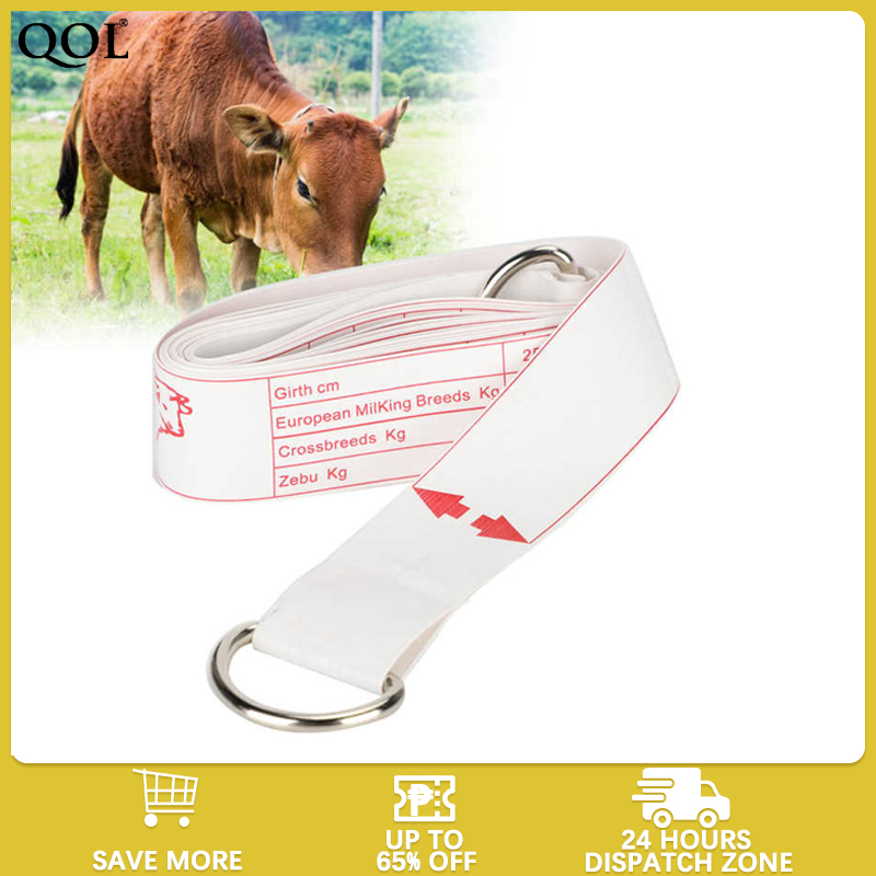 Qinoulieran Cattle Measuring Tool Body Tape Measure for Pig Cows Weight ...