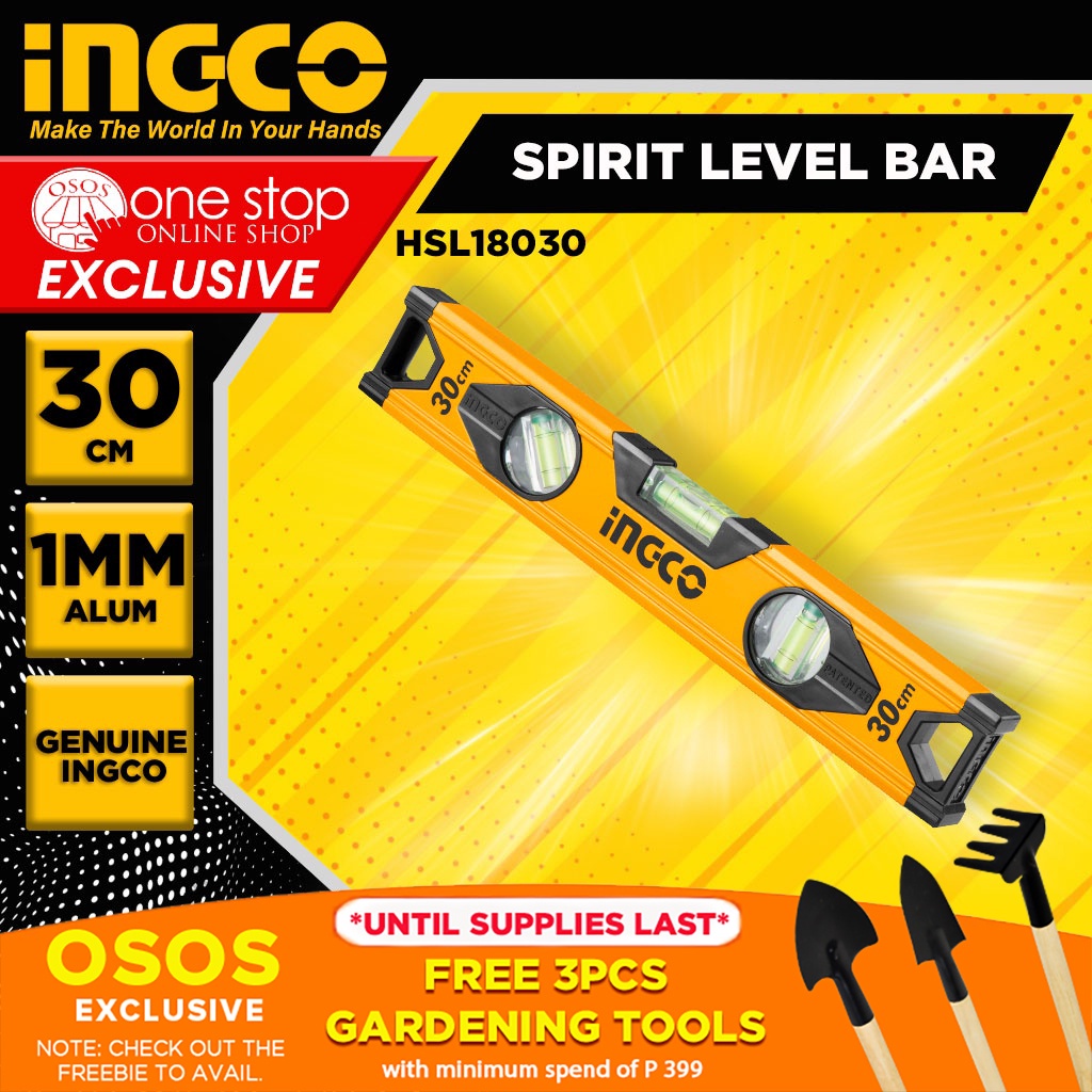 INGCO Original Spirit Level 30Cm HSL18030 •OSOS• | Lazada PH
