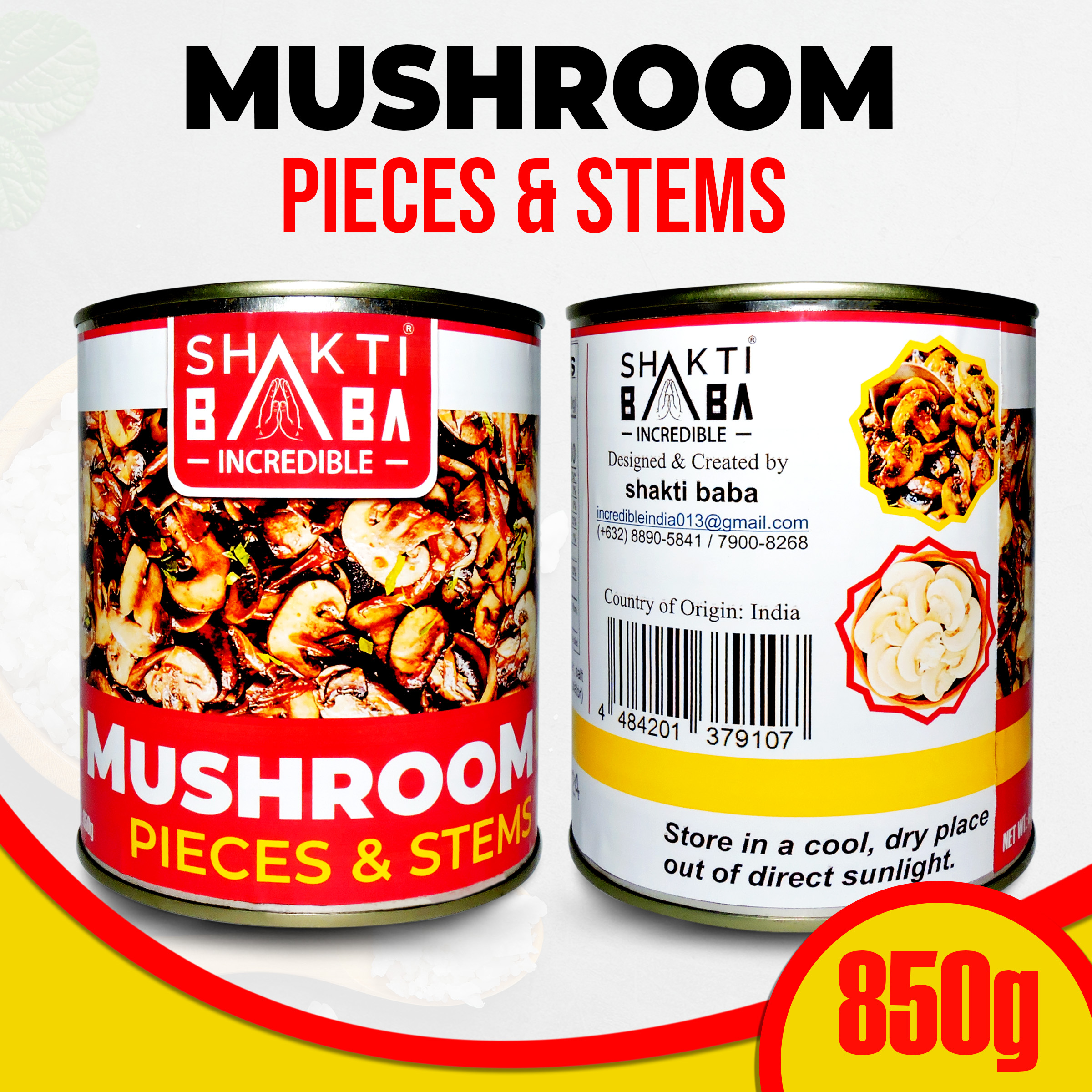Shakti Baba Mushroom Pieces and Stems 850g | Lazada PH