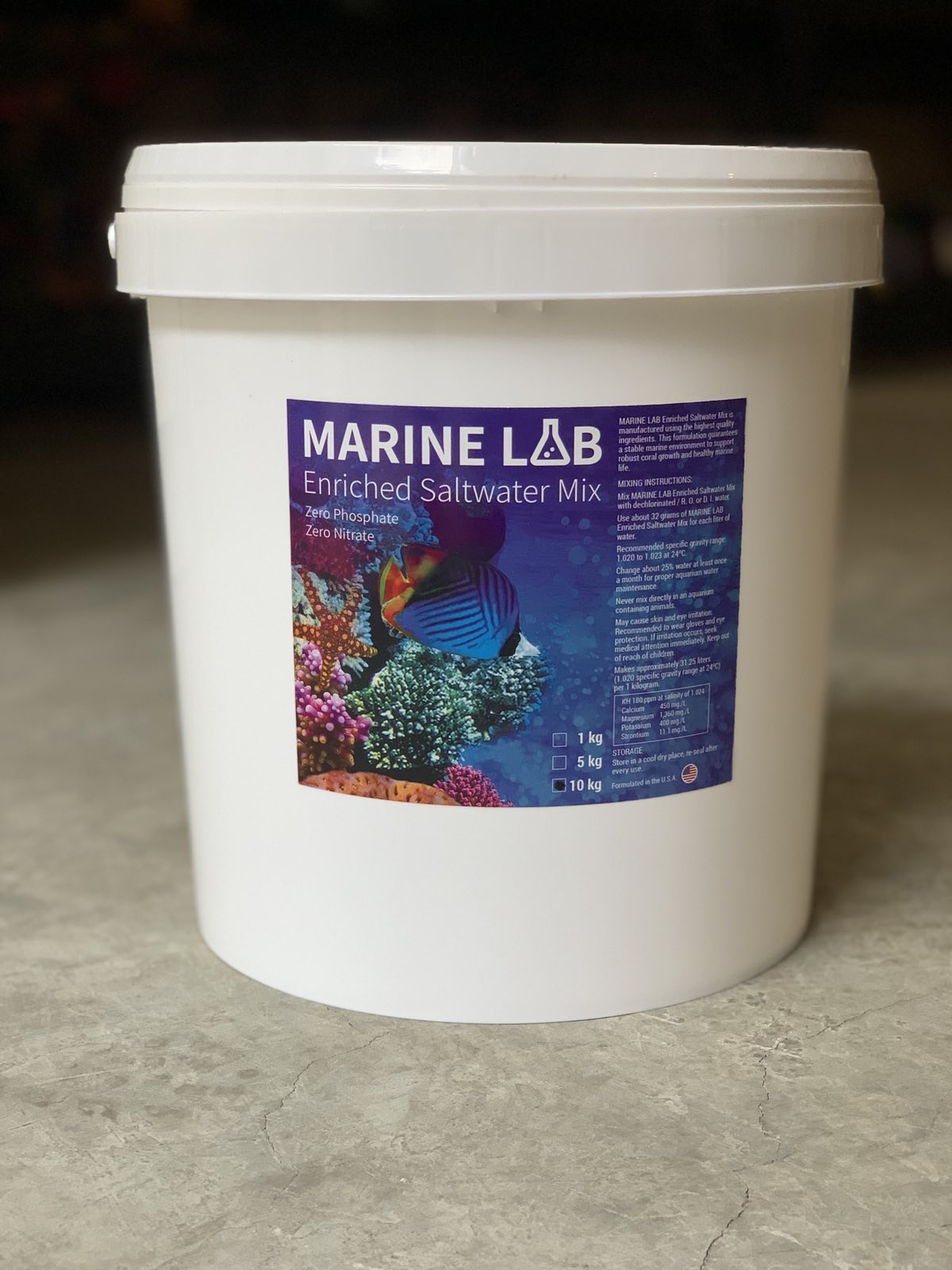 Marine Lab ENRICHED Saltwater Mix USA 10 Kgs | Lazada PH
