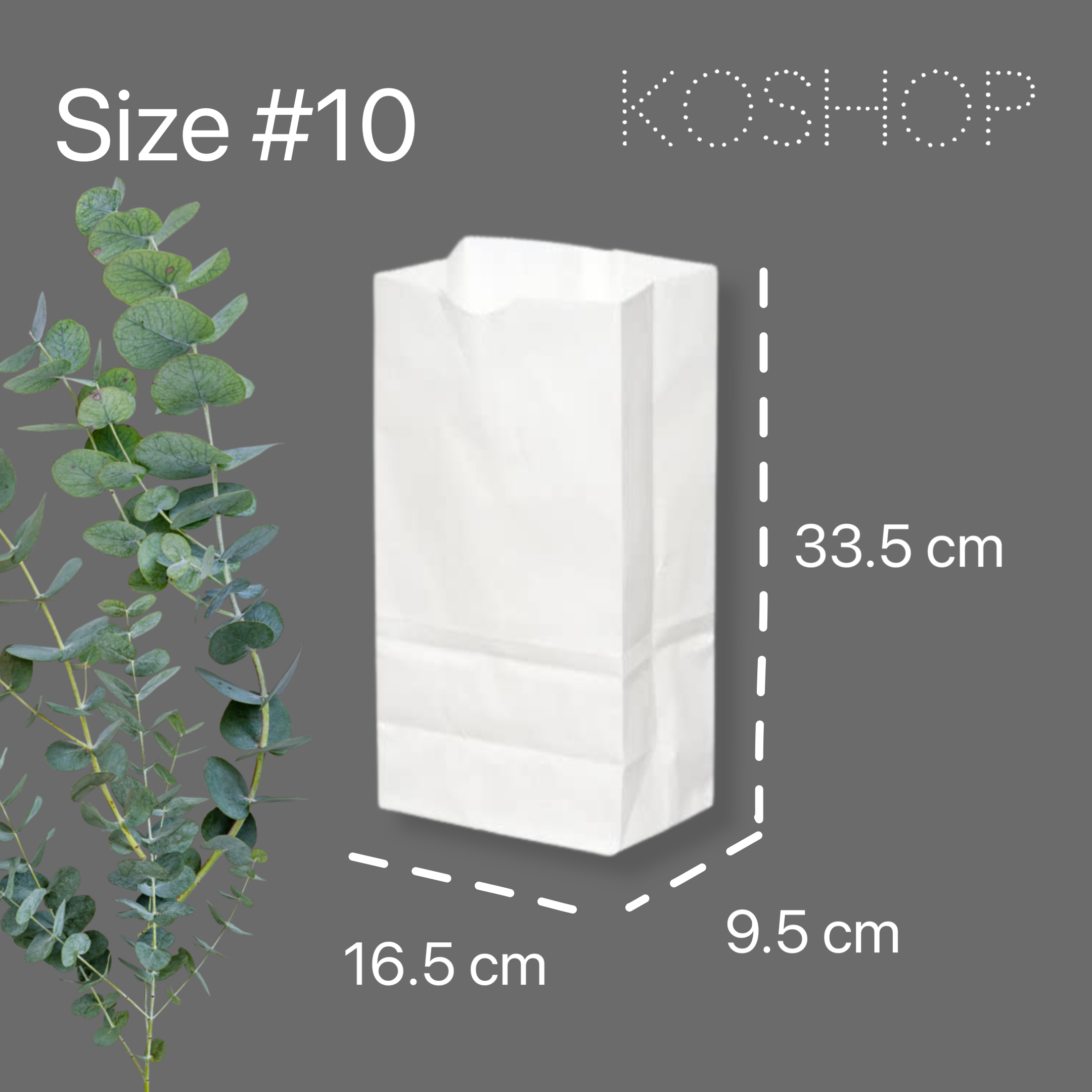 Bleach Paper Bag / White Paper Bag / Bleach Take Out Bag / Bleach Kraft ...
