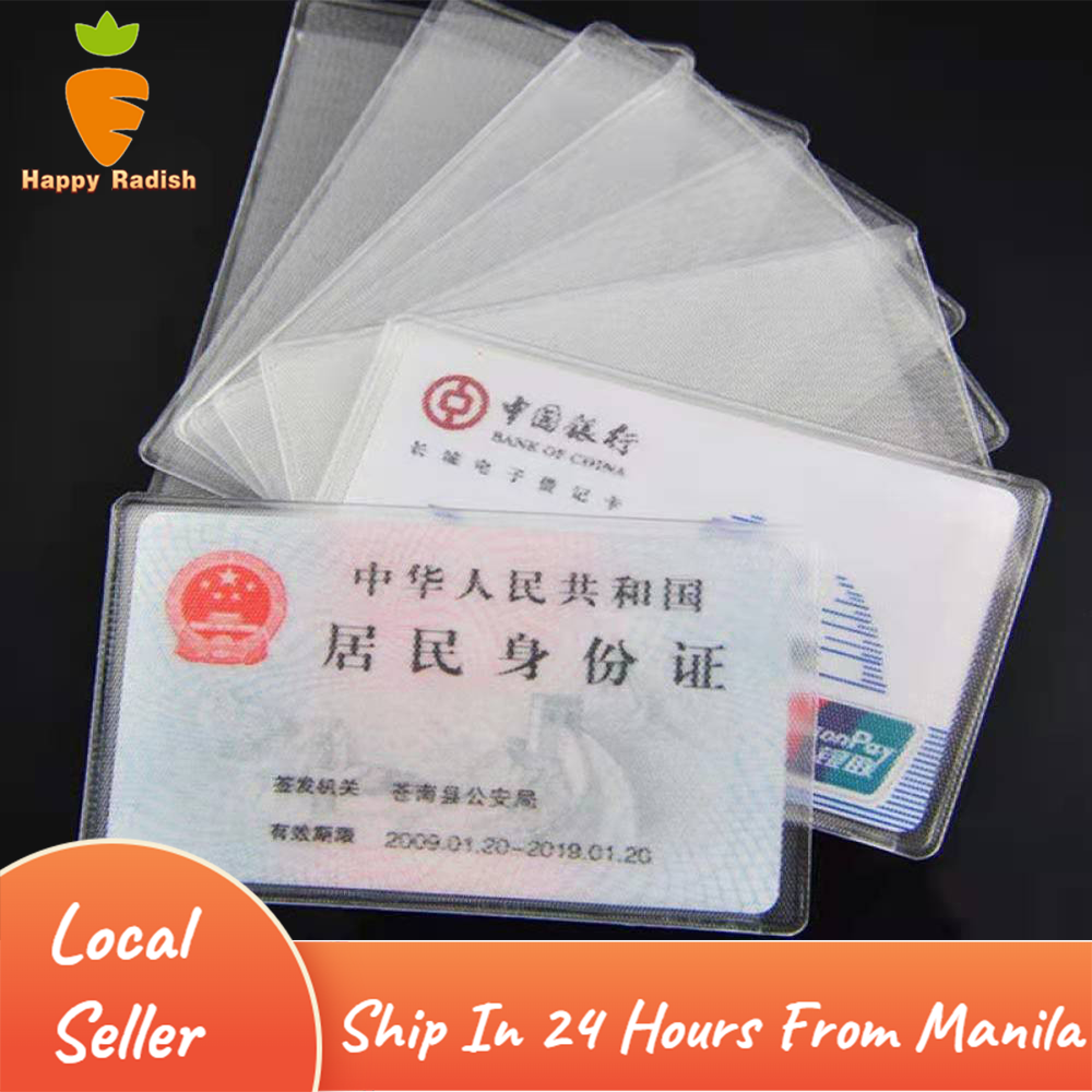 1PCS PVC Id Card Cover Waterproof Transparent Frosting Soft Plastic ...