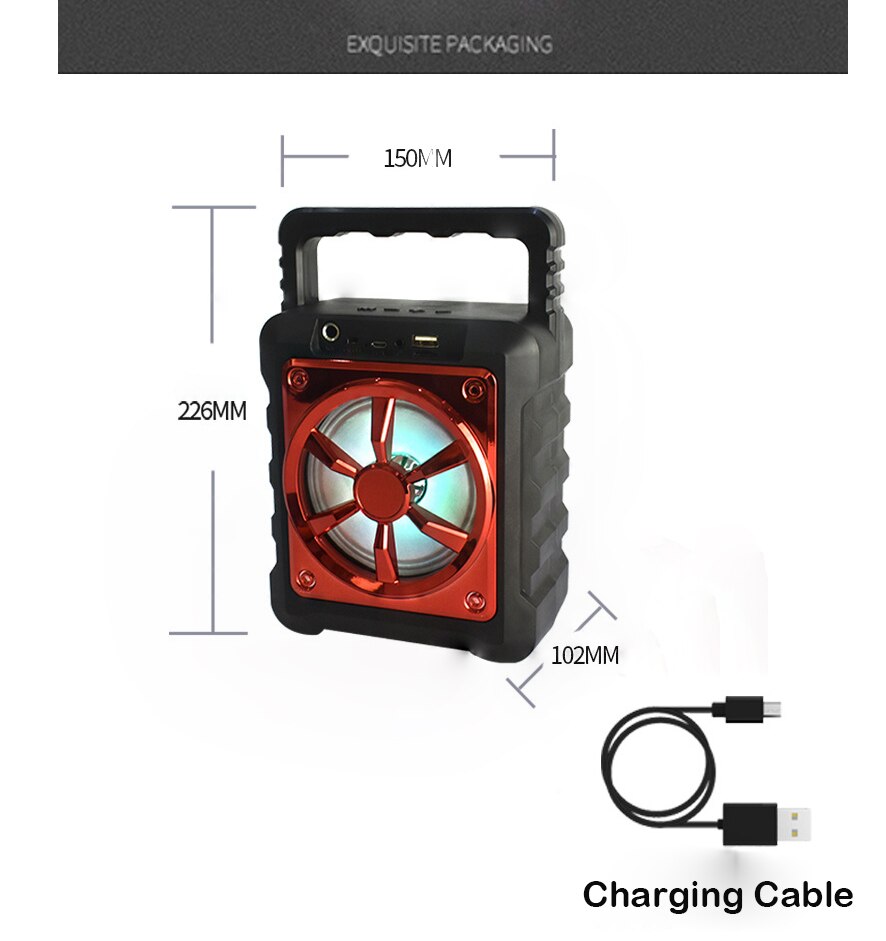 JH.PH- LN-31 Karaoke Wireless Bluetooth Speaker With Mic Function ...