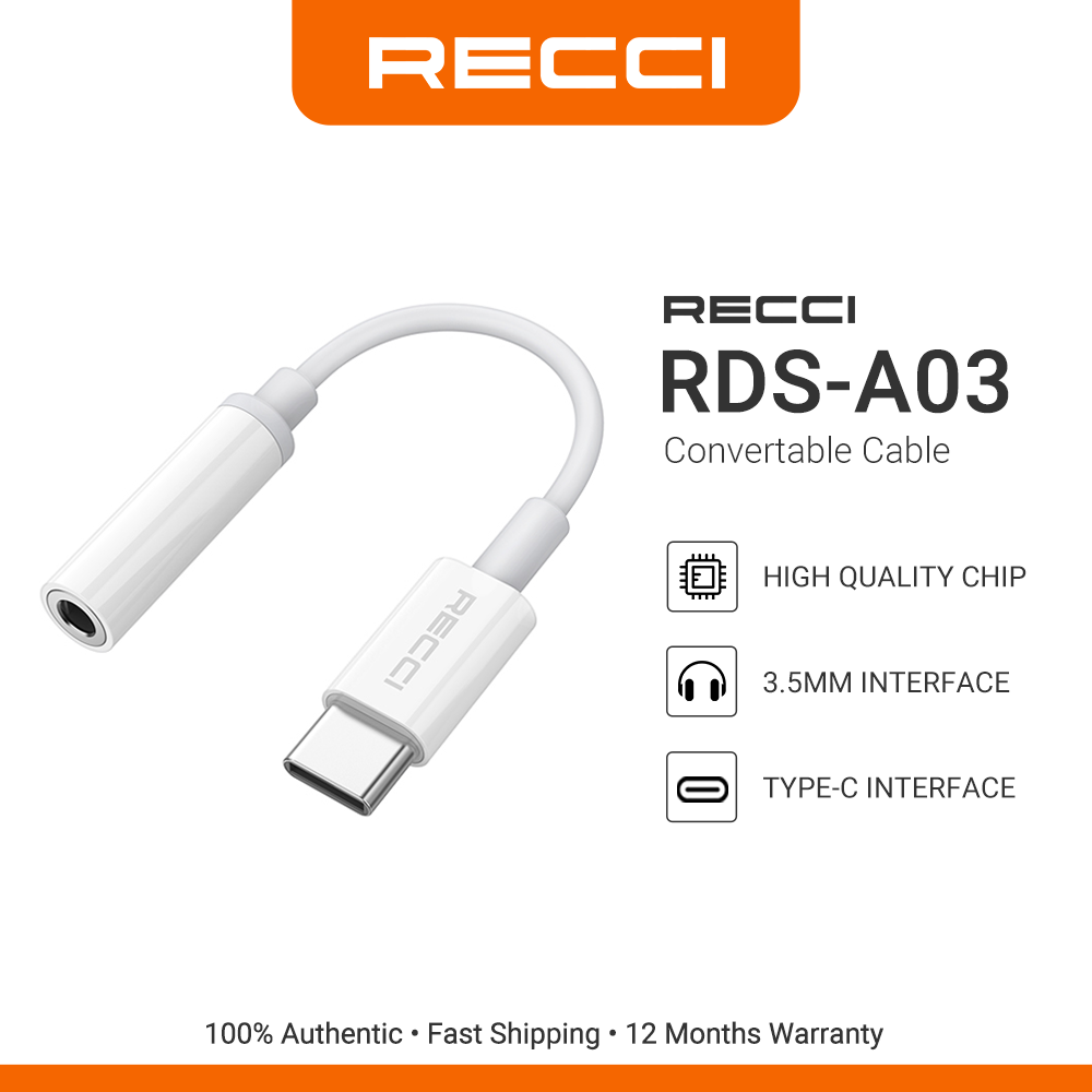 RECCI RDS-A03 Converter Cable High Quality Chip Type-C Interface | Lazada PH