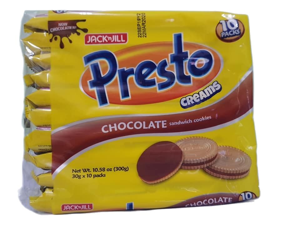Jack N Jill Presto Cream Cookies - Chocolate Flavor (3 packs x 300 ...