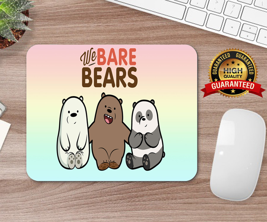 We Bare Bears Design MousePad I 5mm Thick I High Quality I Quality ...