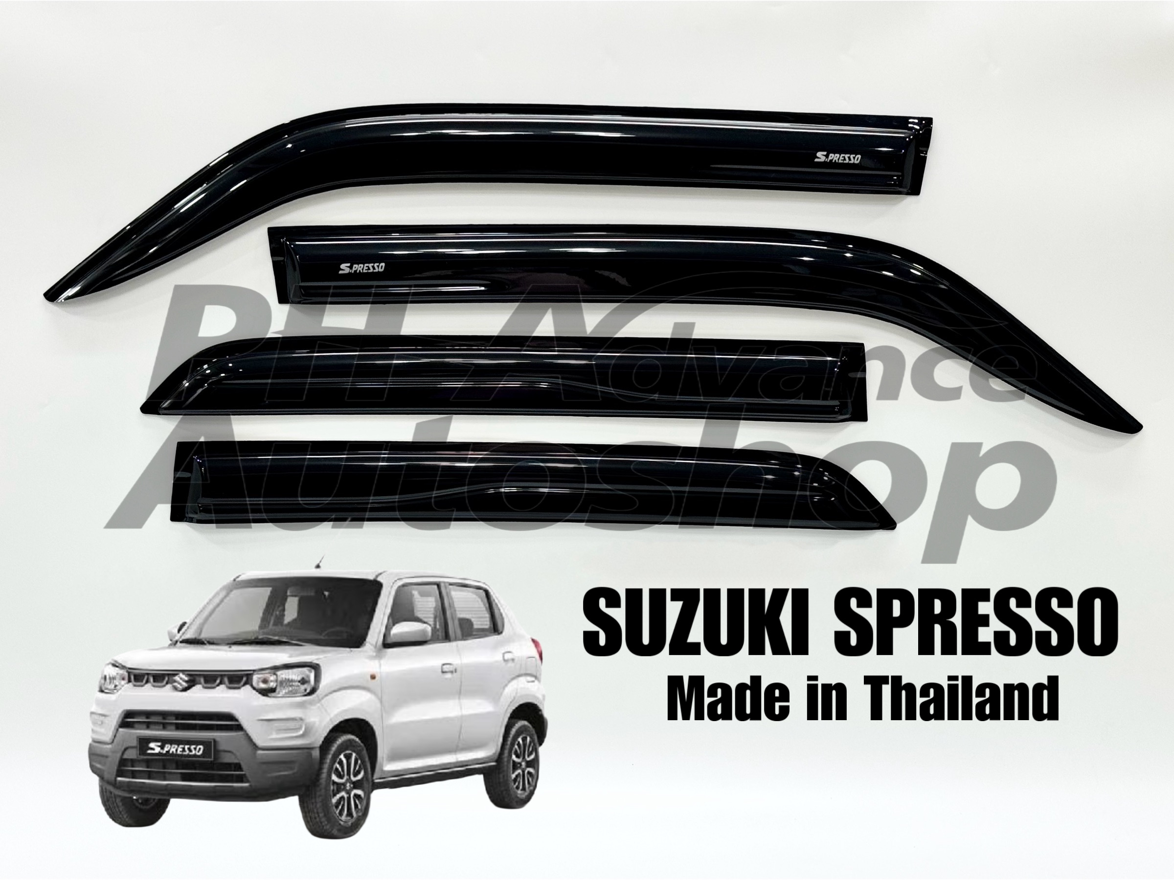 Window Door Visor Suzuki Spresso / S-Presso 2020-2024 Rain Visor ...