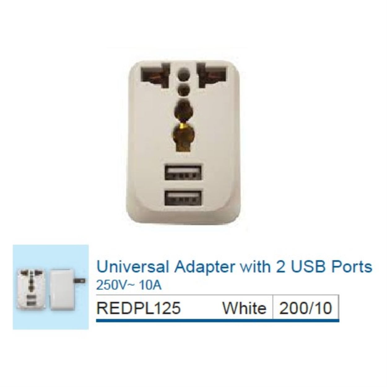 ROYU Octopus and Universal Adapter with 2 USB Ports Universal Adapter ...