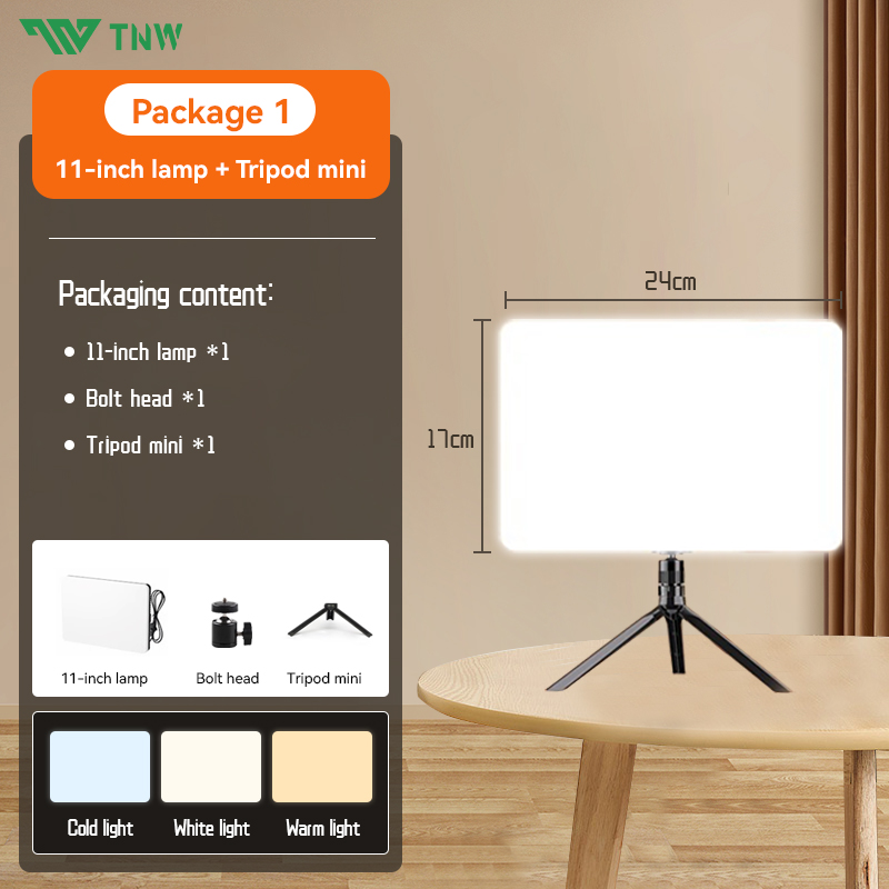 TNW 11 inch LED Video Panel Light Make up Lighting With Tripod Stand ...