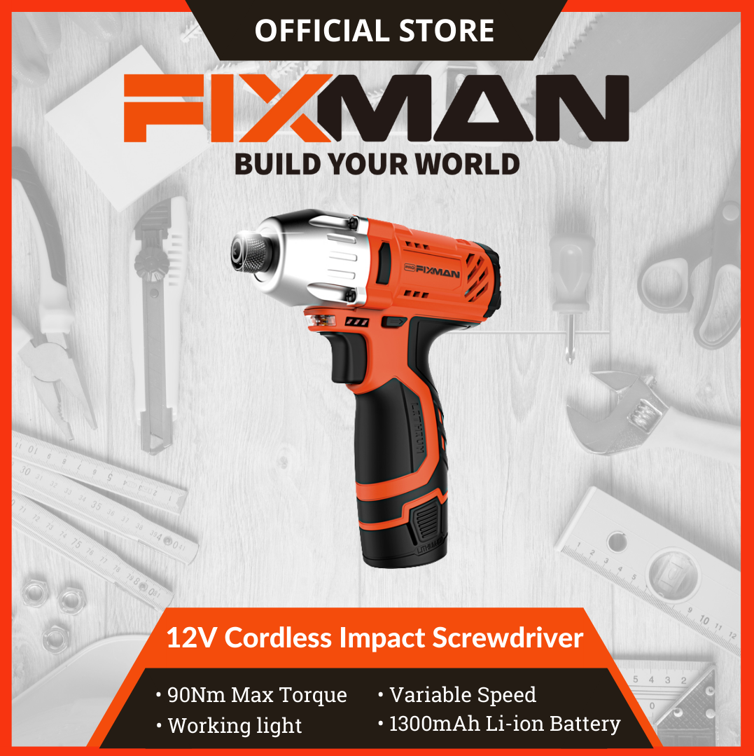 FIXMAN 12v Cordless Impact Screwdriver | Lazada PH