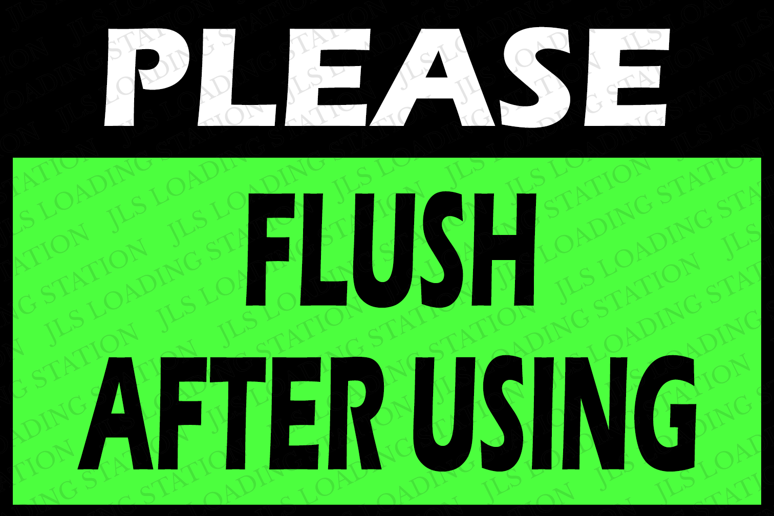 PLEASE FLUSH AFTER USING (LAMINATED/PVC) SIGNAGE | Lazada PH