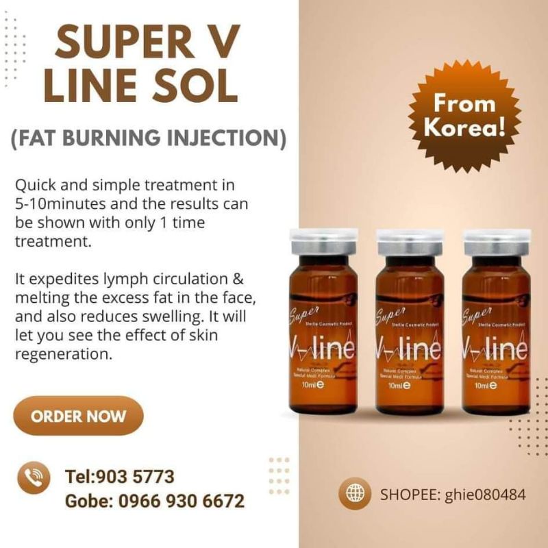 SUPER V- LINE SOL-MESO LIPO INJ.5 vialsW8A | Lazada PH