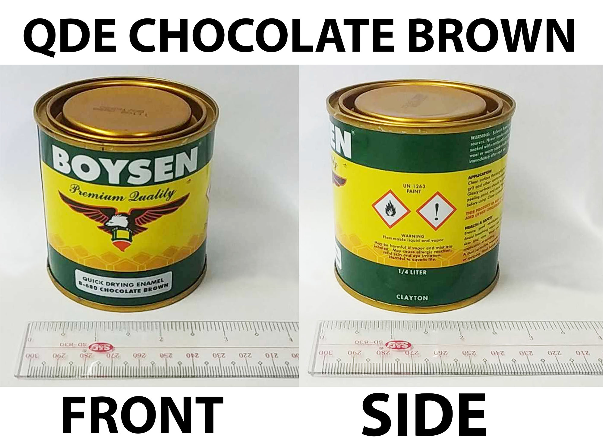 BOYSEN QDE CHOCOLATE BROWN B-680 ( 1/4 LITER ...
