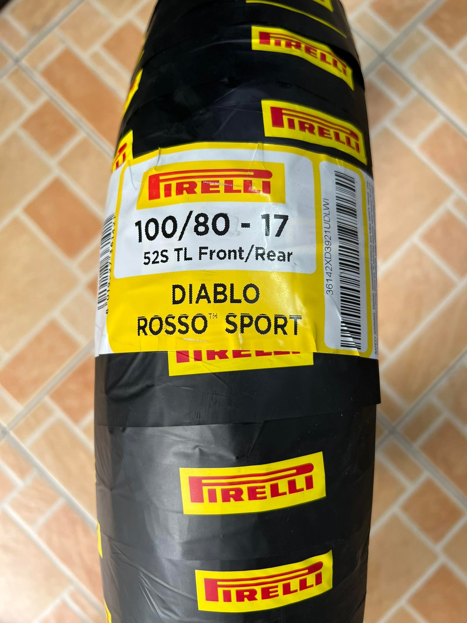 PIRELLI TIRE 100/80/17 F/R DIABLO ROSSO SPORT | Lazada PH