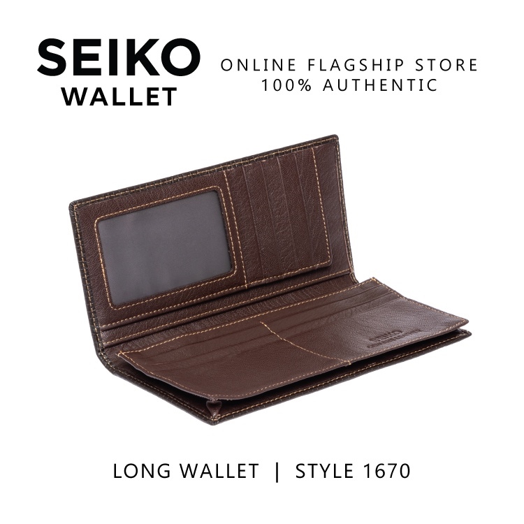 Seiko Wallet - Genuine Leather Long Envelope 1670 | Lazada PH