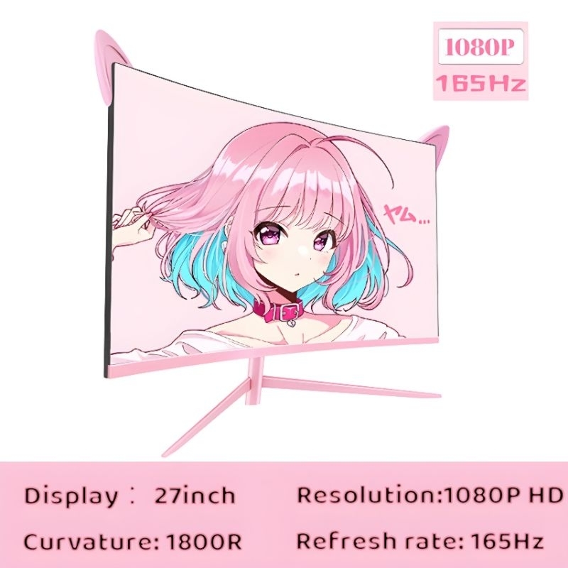 NVISION IN27FGP 27" CURVED 165HZ PINK GAMING MONITOR | Lazada PH
