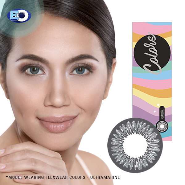 EO Flexwear Colors Colored Contact Lens - Charcoal - Good for 3 months ...