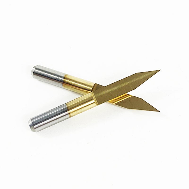 10Pcs 30 Degree 0.1mm Tip Titanium Coated Flat Bottom Carbide PCB ...