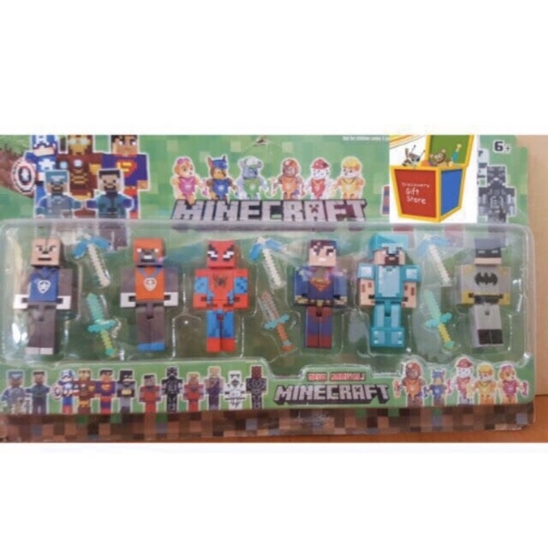 COD 6in1 MINECRAFT Figure Set Cake Topper | Lazada PH