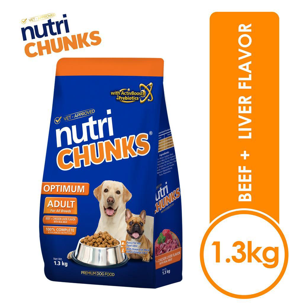 Nutri Chunks Optimum Adult Beef 1.3kg | Lazada PH