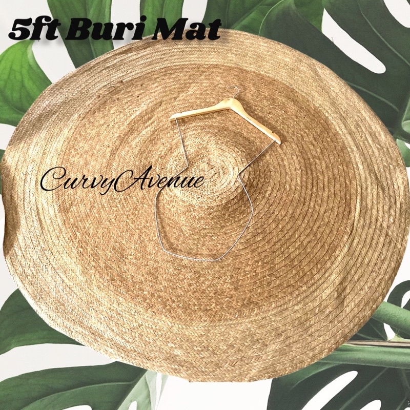 Buri Mat Carpet 3ft 4ft 5ft (Onhand) flatlay Native | Lazada PH