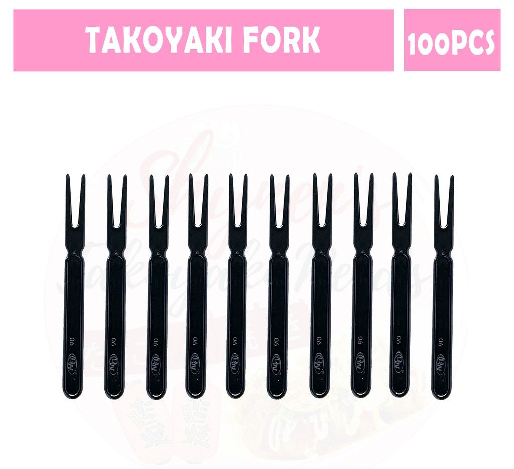 Siomai Fork / Fruit Fork Maroon Black MAKAPAL 100pcs | Lazada PH