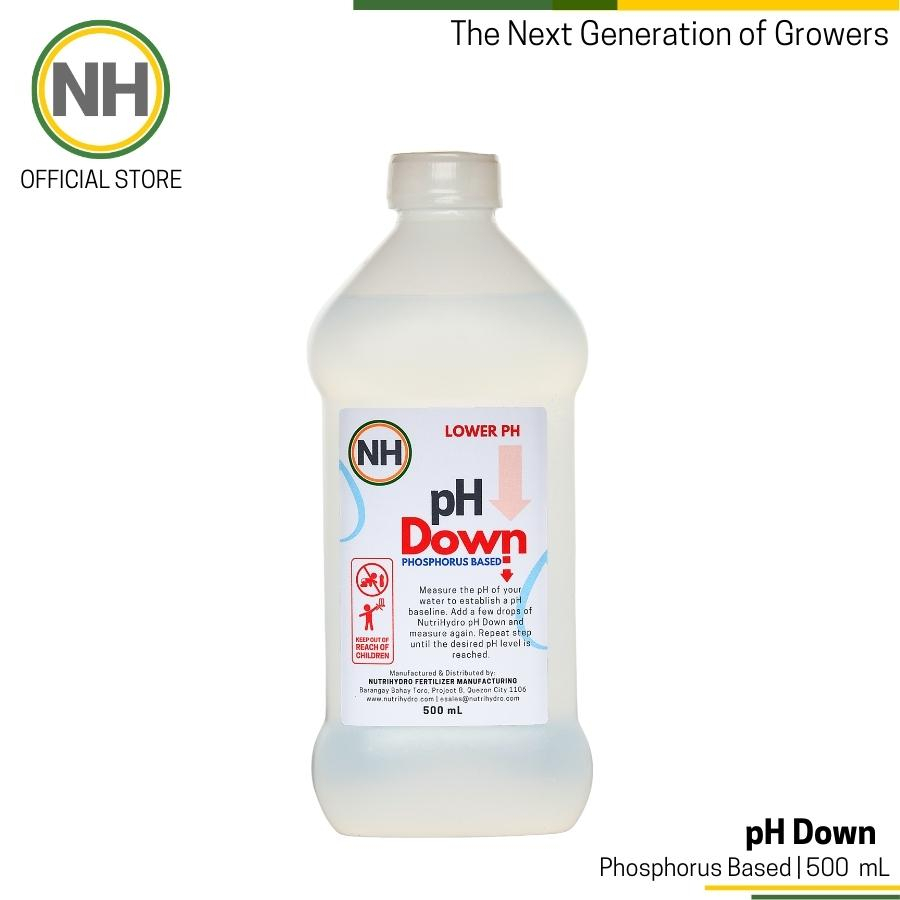 NutriHydro pH Adjuster pH Up pH Down Phosphorus Nitrogen Seedling Starter 250 ML 500 ML♤ | Lazada PH