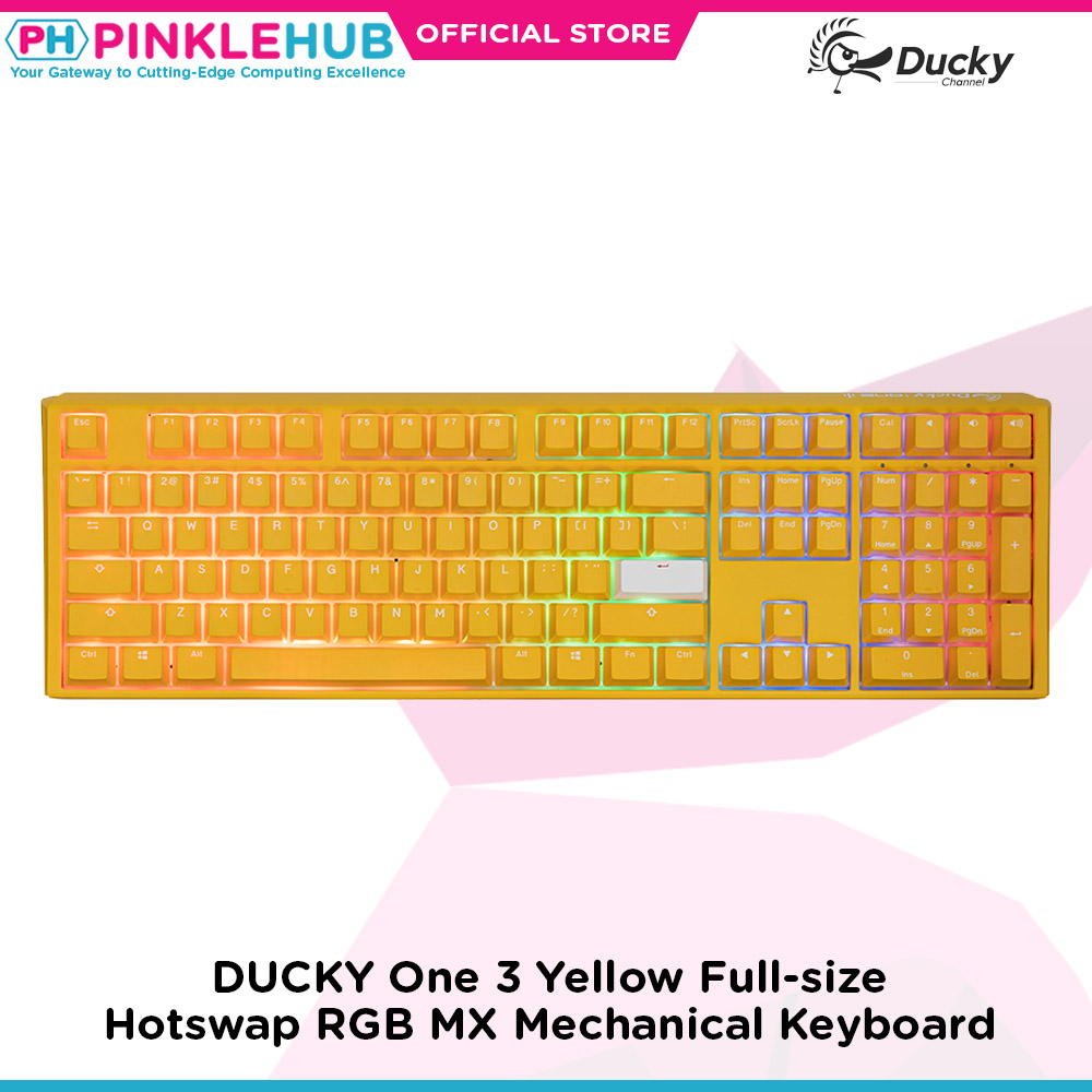 PinkleHub | DUCKY One 3 Yellow Full-size Hotswap RGB MX Mechanical ...