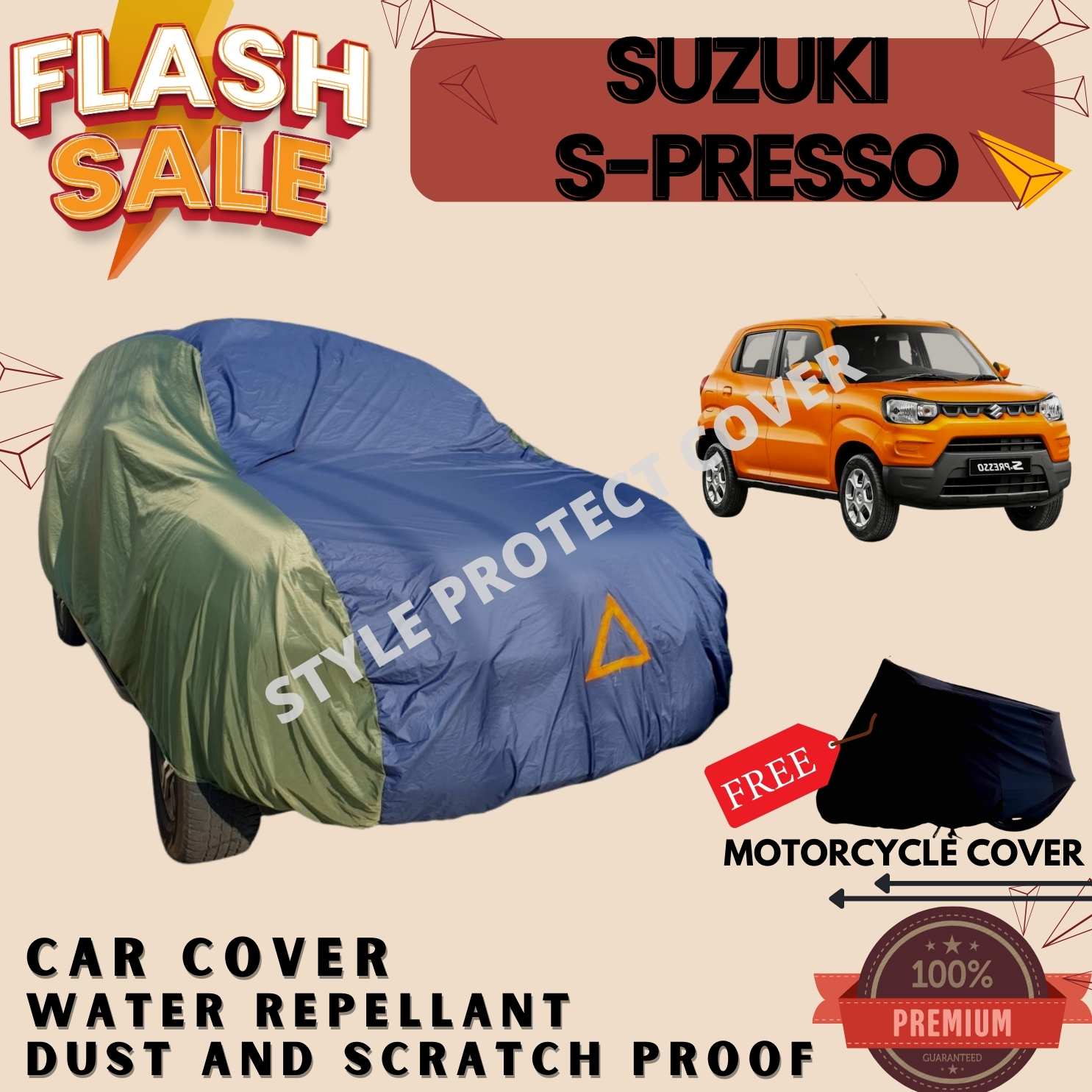 SPRESSO SUZUKI CAR COVER HIGH QUALITY *WATER REPELLANT AND DUST PROOF ...