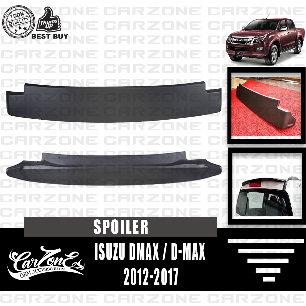Isuzu Dmax / D-max 2012-2017 Rear Trunk Spoiler (Matte Black) | Lazada PH