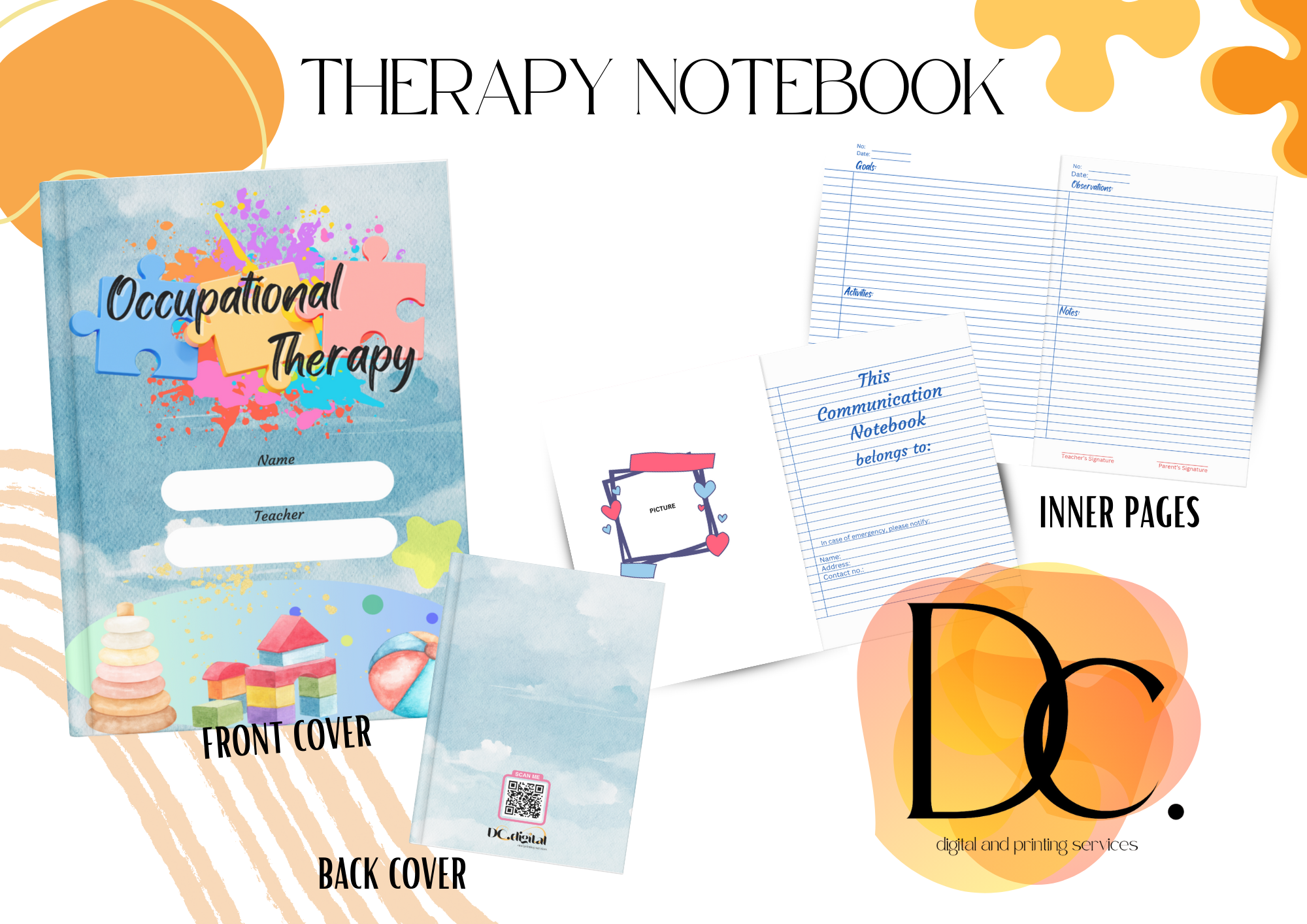 Therapy Notebook / Speech therapy Notebook / Occupational Therapy ...