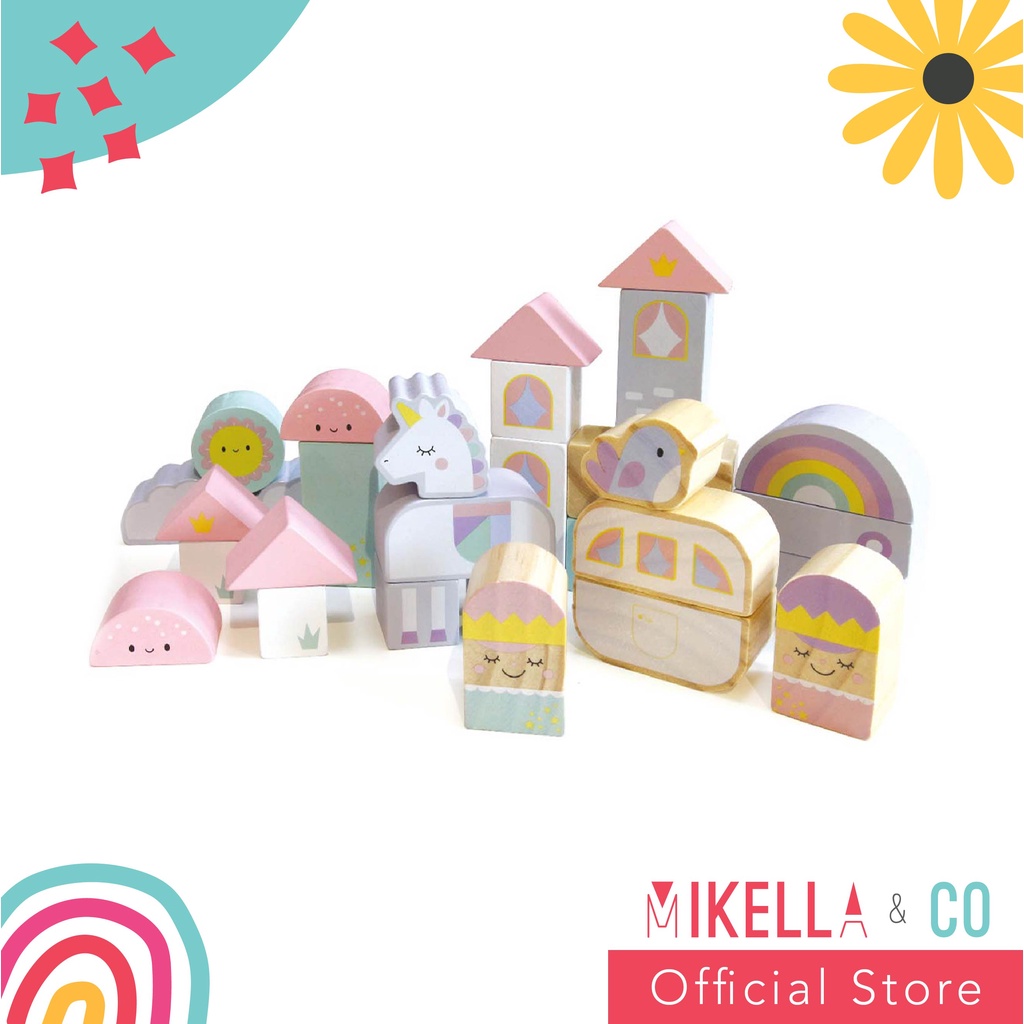 Fairy Castle Block Set (Anko Wooden Toy) | Lazada PH