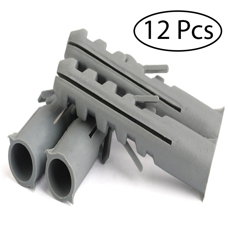 12 Pieces Plastic Expansion Tube Tox Wall Plug 12mm Anchors Wall ...