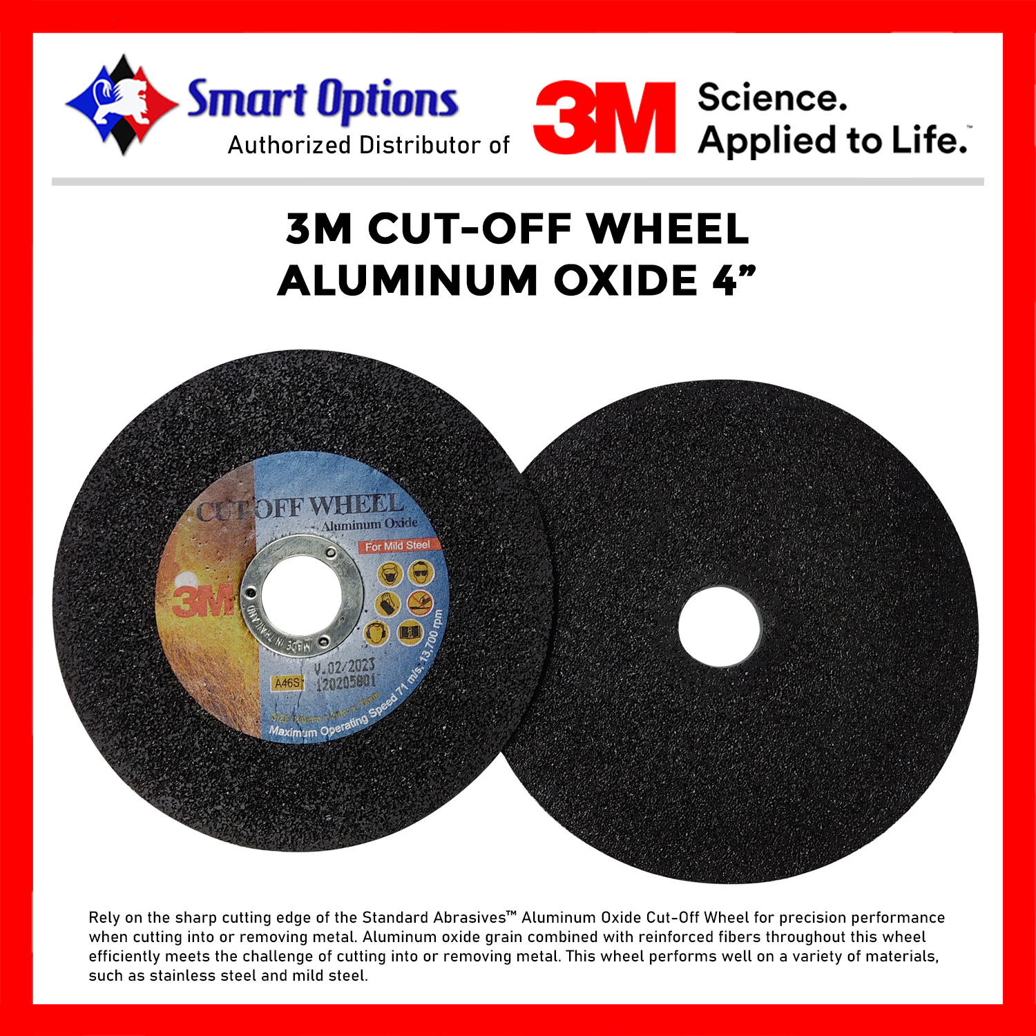 3M Type A Aluminum Oxide Cut-Off Wheel 4inches | Lazada PH