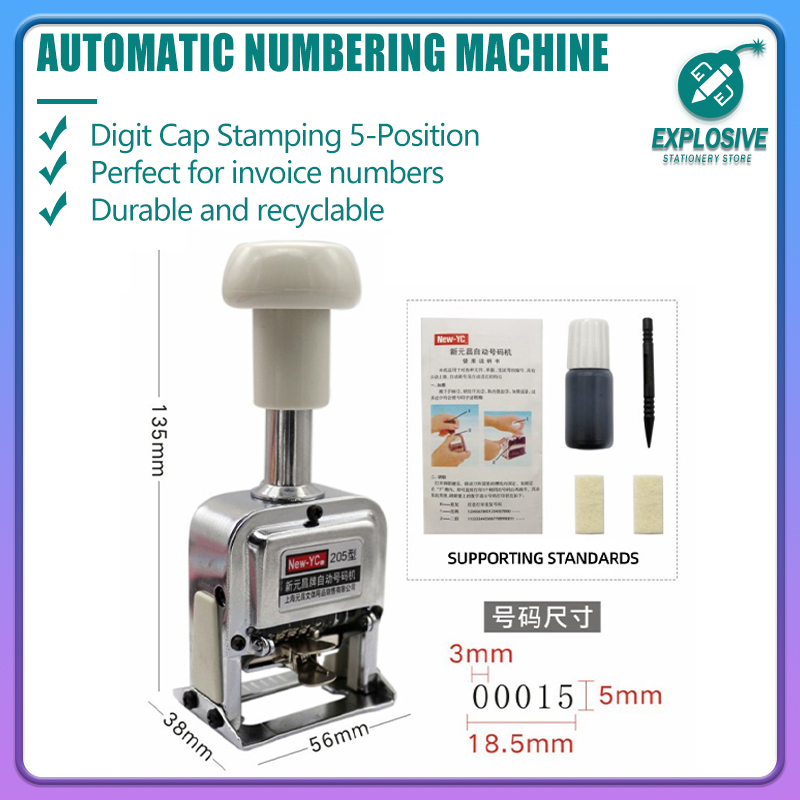 Numbering Machine stamp Self inking Automatic Numbering machine Digit ...
