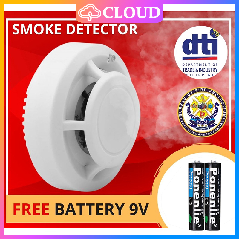 Portable Independent Smoke Detector Fire Alarm Photoelectric Sensitive ...