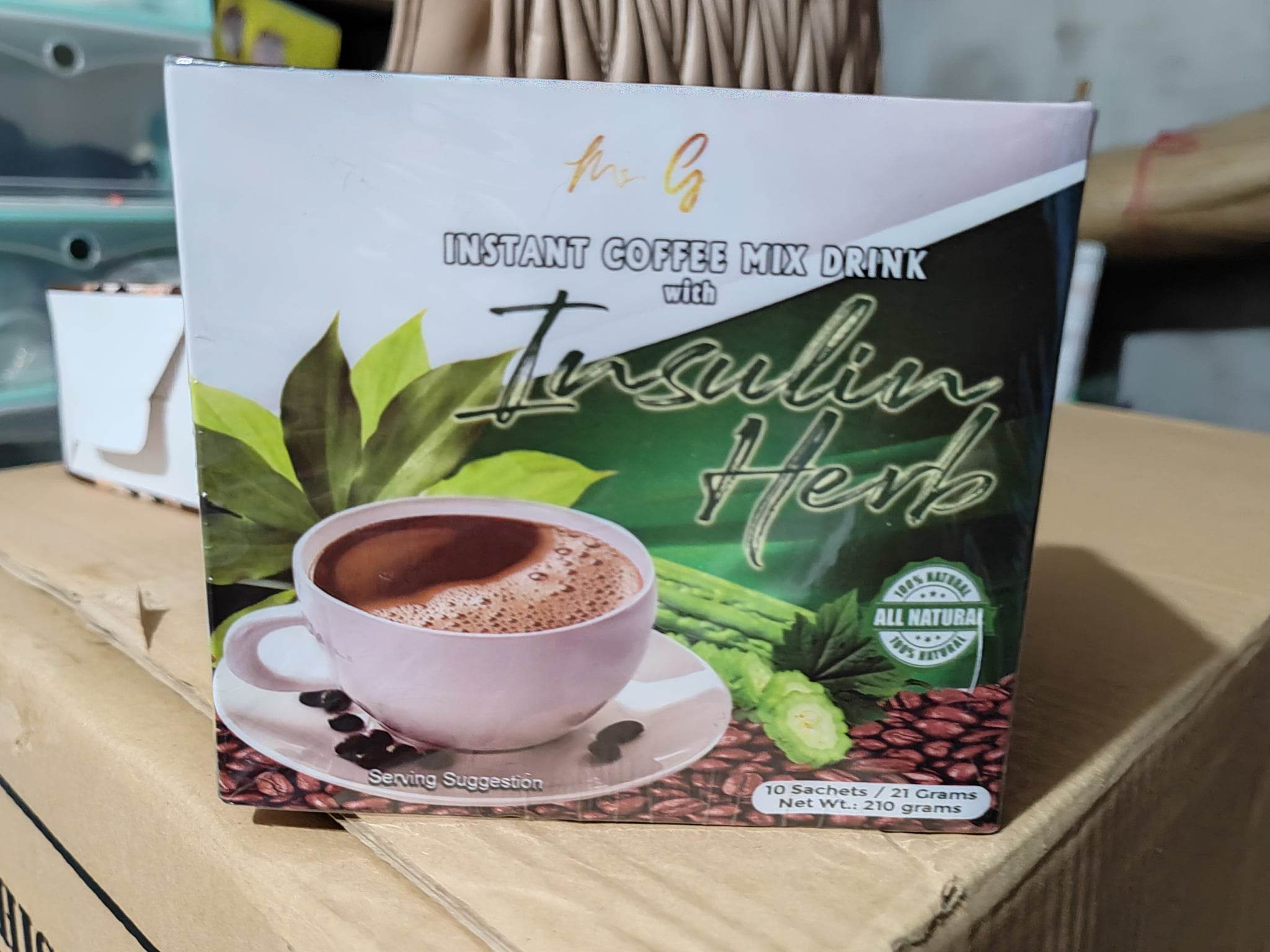 INSULIN COFFEE MS G. 21grams( 10 sachet) | Lazada PH