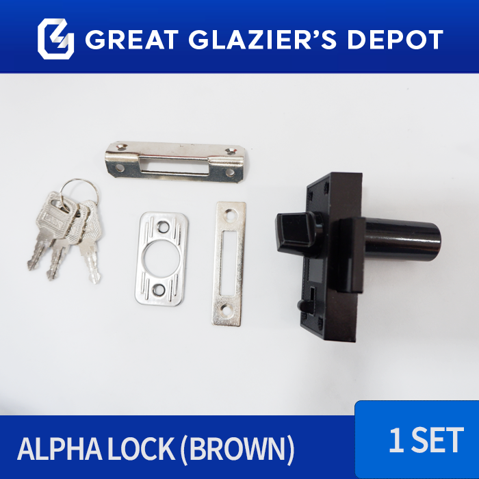 Alpha Lock Door Lock Set with Keys and Thumbturn for Aluminum Screen ...