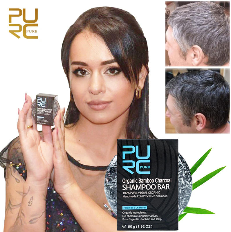 PURE Hair Color Dye Treatment Bamboo Charcoal Clean Detox Soap Bar ...