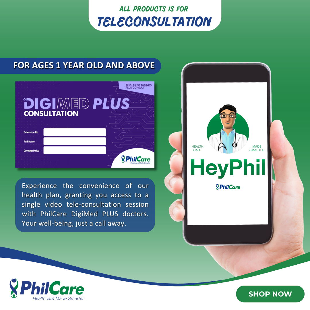 PhilCare Single-use DigiMed PLUS Consultation (Prepaid health card ...
