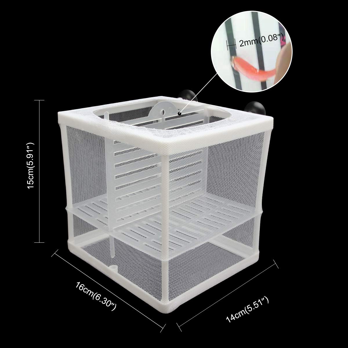 Quality Fish Breeding Incubator Net Hanging Fish Hatchery Isolation Box ...