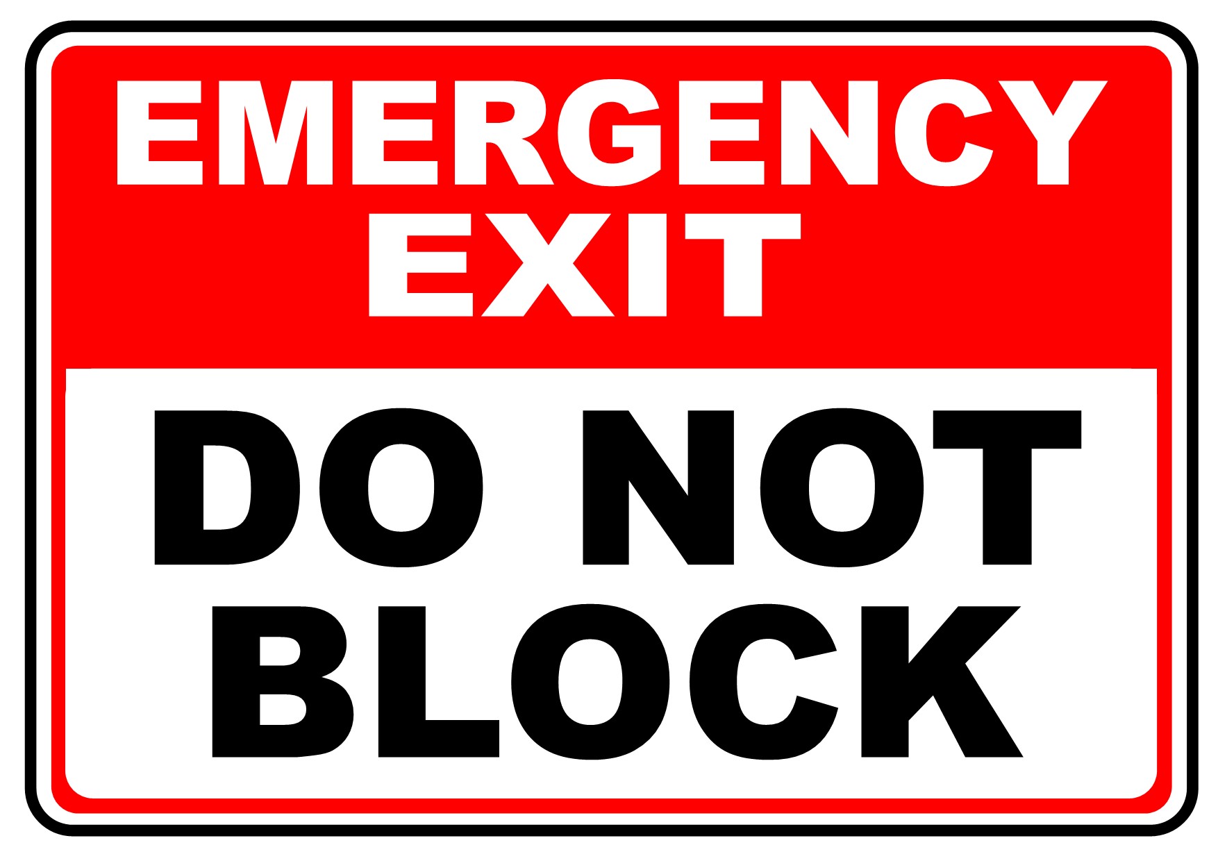 EMERGENCY EXIT DO NOT ENTER SIGNAGE LAMINATED (A4SIZE) | Lazada PH